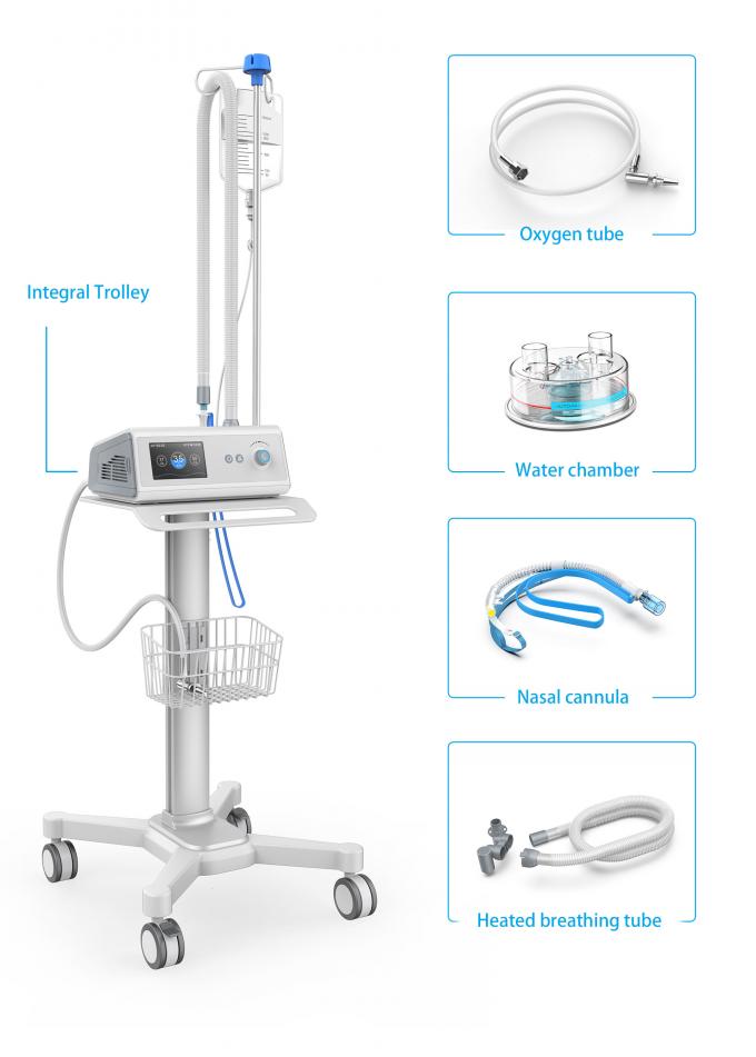 โรงพยาบาล ICU Humidified HFNC Oxygen Machine Nasal High Flow Oxygen ...